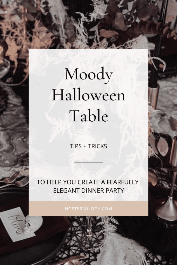 How to Set a Moody, Gothic-Inspired Halloween Table - hostessology