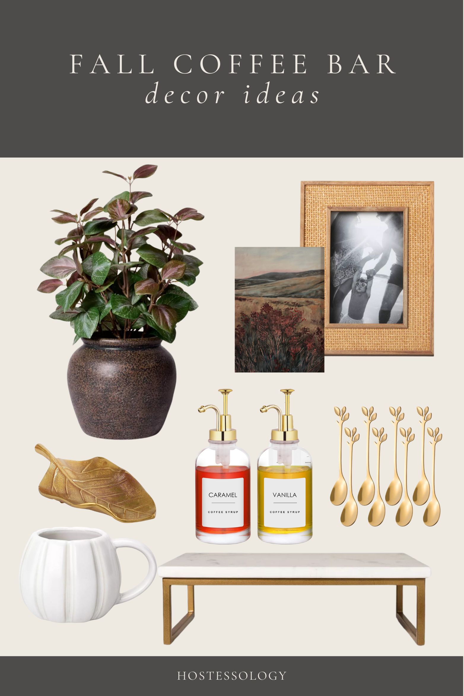 Fall Coffee Bar Decor Ideas - hostessology